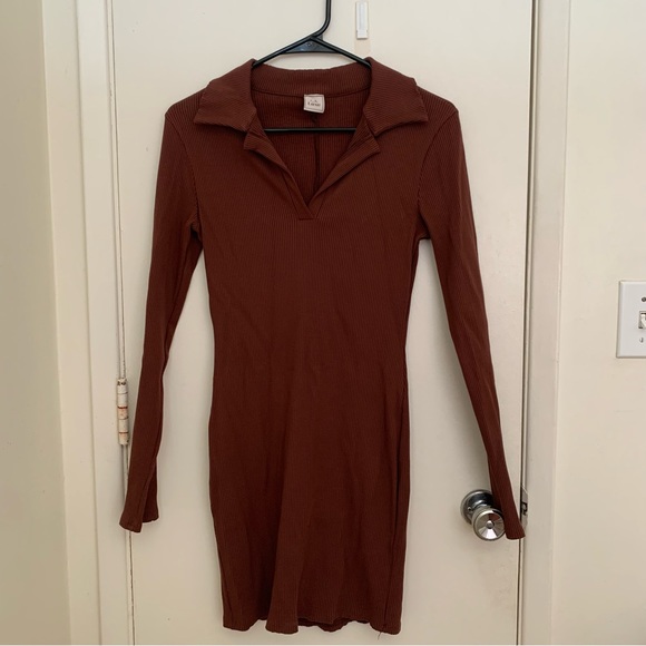 Dresses | Collared V Neck Form Fitting Dress | Poshmark